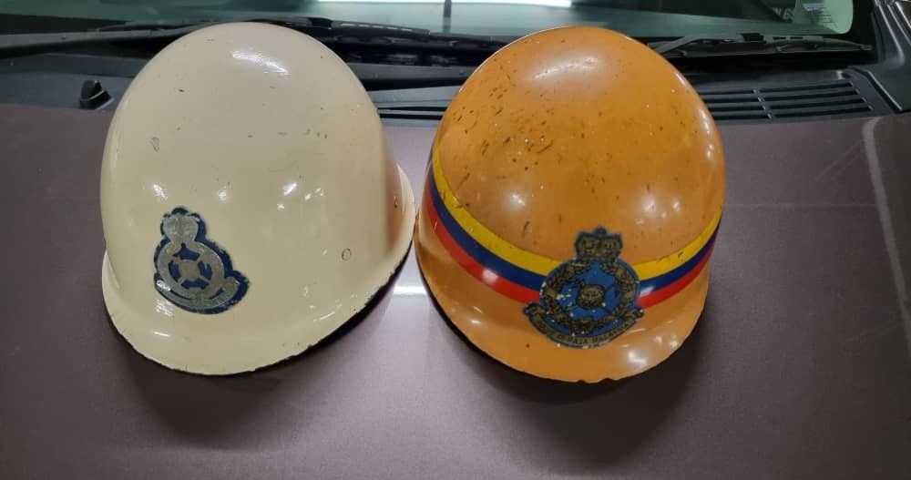 1970s Vintage Police Malaya Helmet Polis Malaysia, Hobbies & Toys ...
