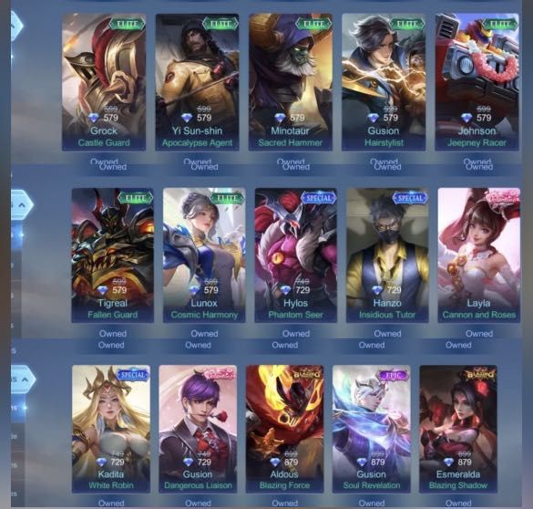 2 COLLECTOR 1 LEGEND|HIGH WR|ML/MLBB/MOBILE LEGENDS ACCOUNT, Video ...