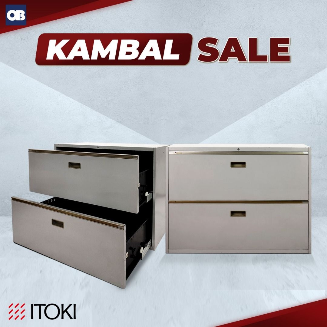 2-Layer Itoki Steel Cabinet, Furniture & Home Living, Furniture ...