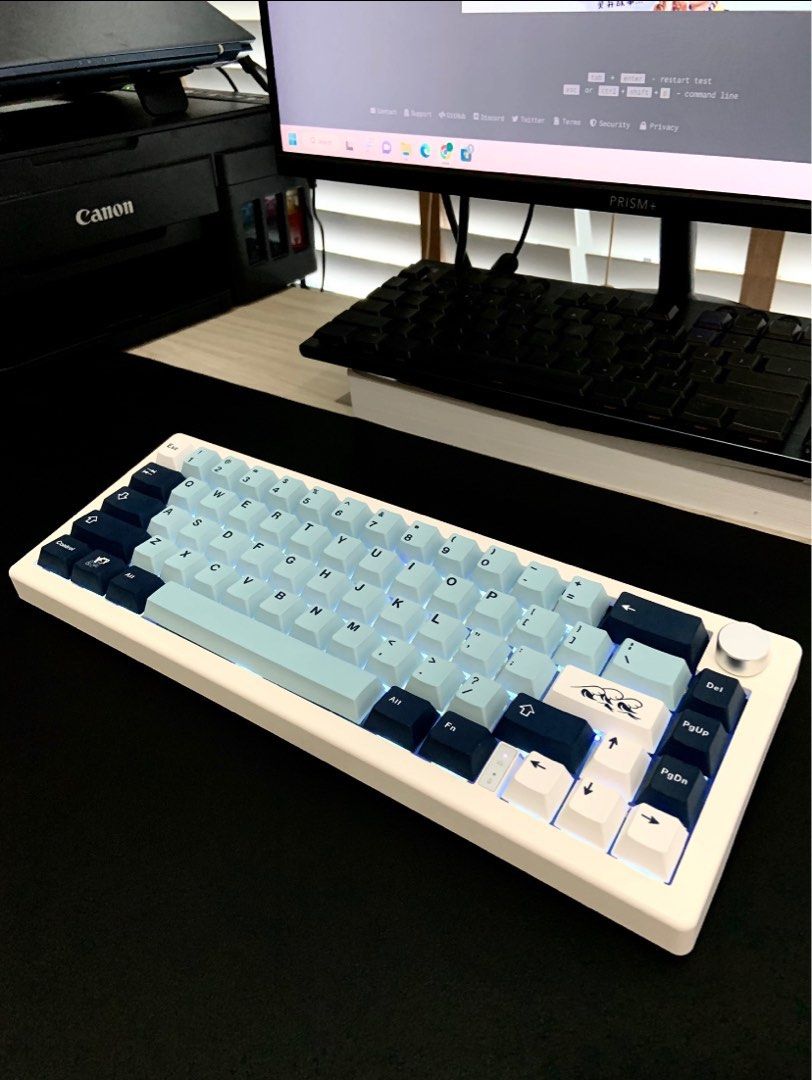 65% custom mechanical keyboard (Mizu Keycaps), Computers & Tech, Parts ...