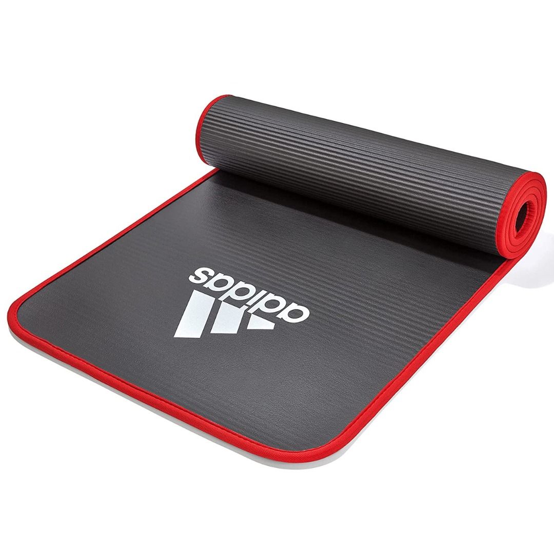 Adidas Training Mat 10mm thick padding Roll up with carry strap ADMT ...