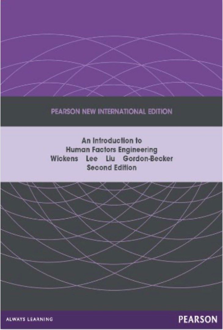 An Introduction to Human Factors Engineering Pearson New International ...