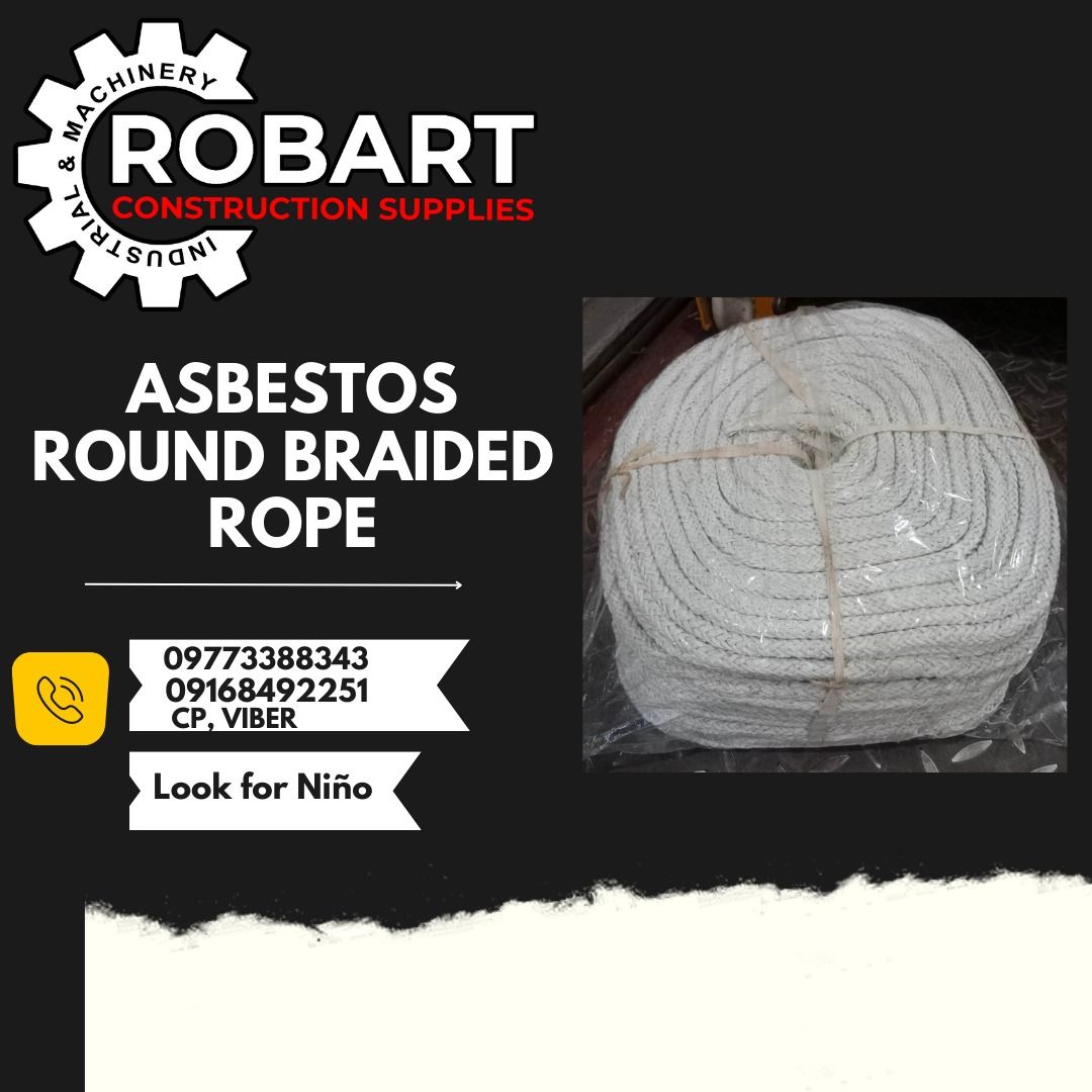 ASBESTOS ROUND BRAIDED ROPE, Commercial & Industrial, Construction ...