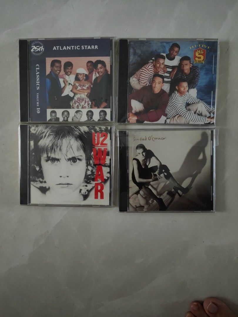 Assorted cd disco pop retro Atlantic starr U2 hi-five sinead O'connor ...