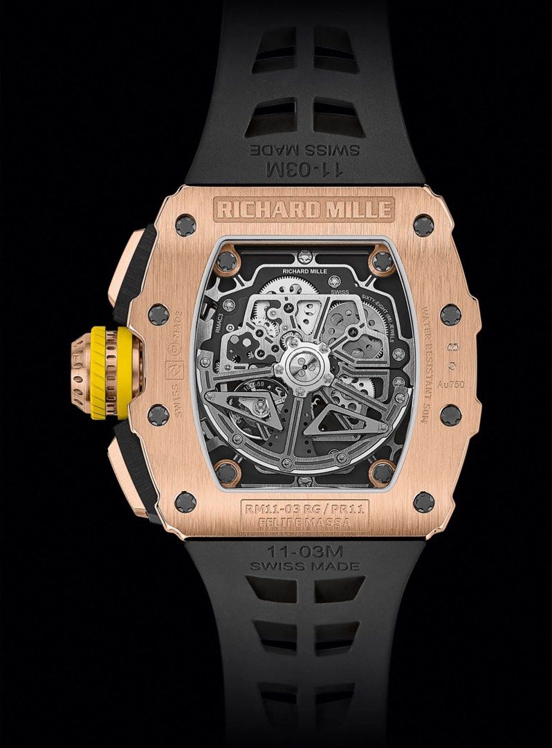 BN 2019 Richard Mille 11-03 Rose Gold Chronograph , Luxury, Watches on ...