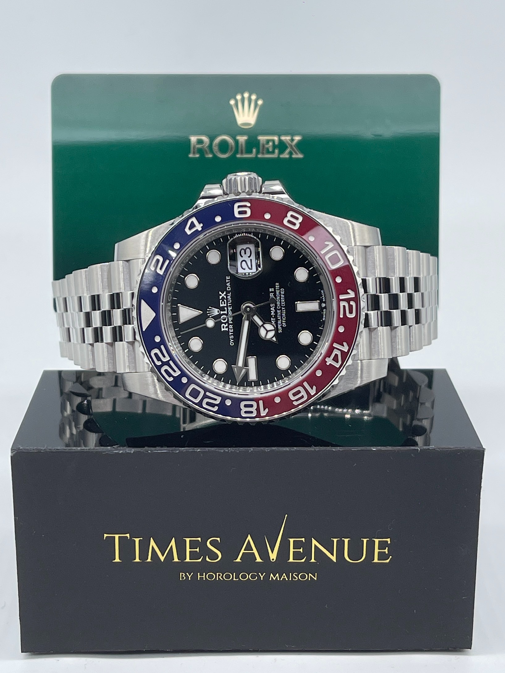 Brand New 2023 Feb Full Stickers Rolex GMT Master 2 Stainless Steel ...