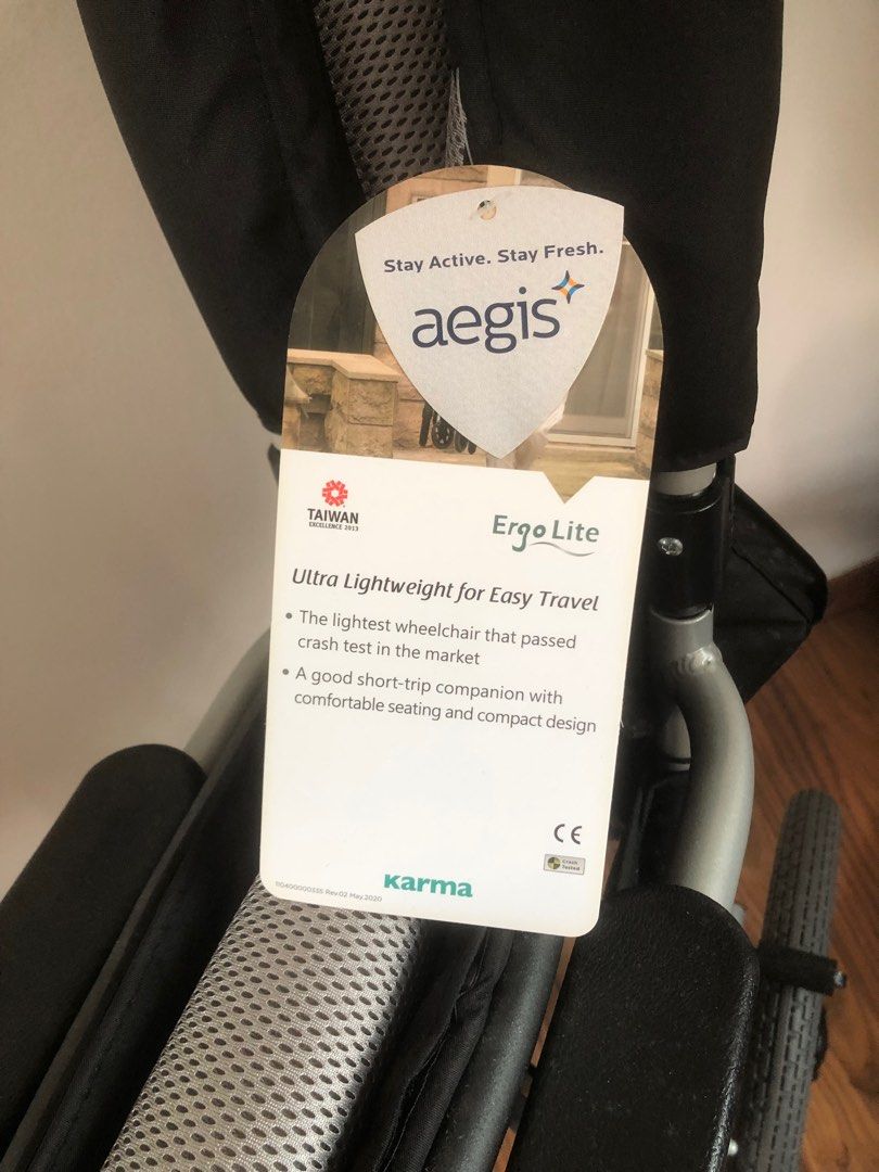 Brand New Ergo Lite Wheelchair 8.7kg, Health & Nutrition, Assistive ...