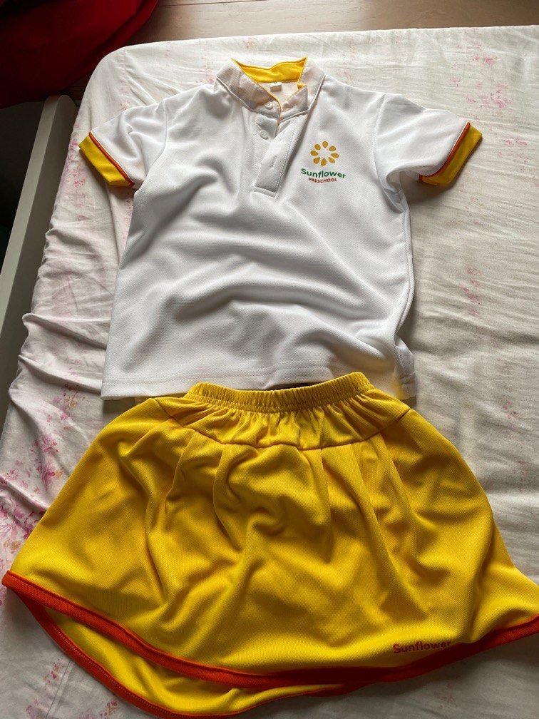 Brand new Sunflower preschool uniform (girls), Babies & Kids, Babies ...