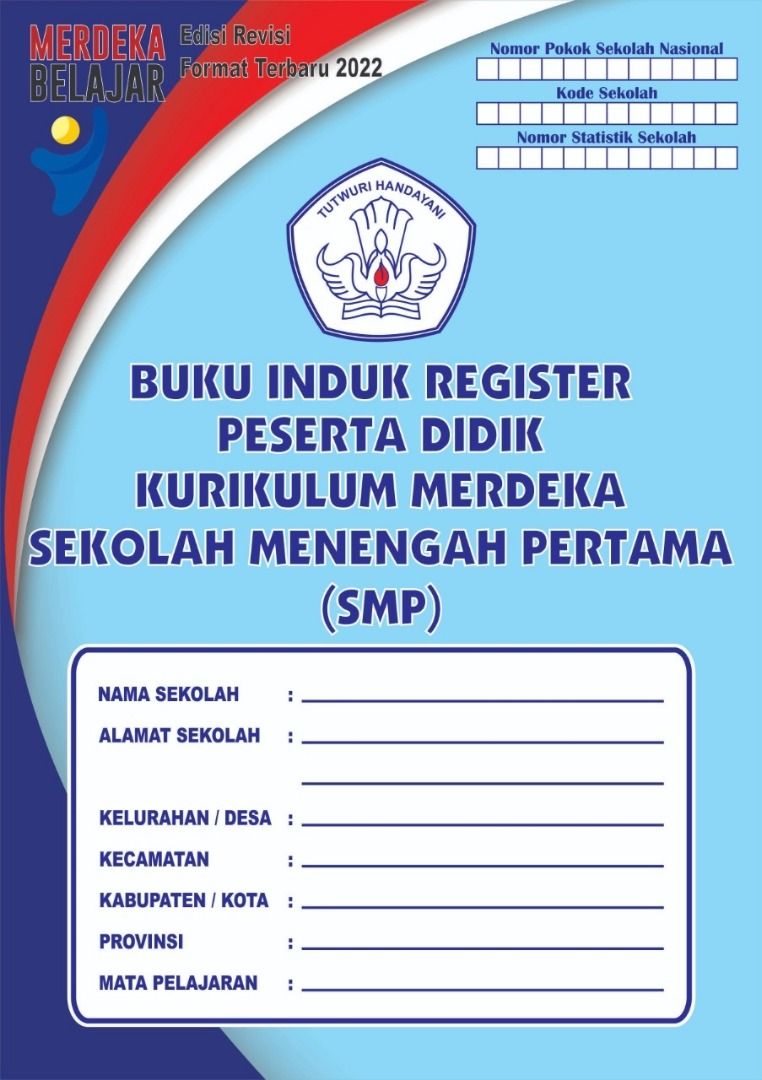 BUKU INDUK SD SMP SMA SMK KURIKULUM MERDEKA BELAJAR Terbaru 2023, Buku ...
