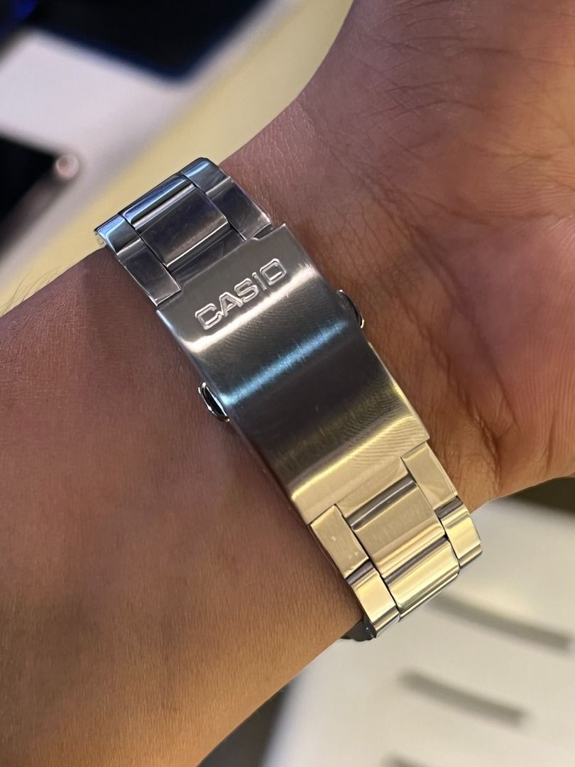 CASIO World Time Digital Stainless Steel Men's Watch AE-1200WHD-1AV ...