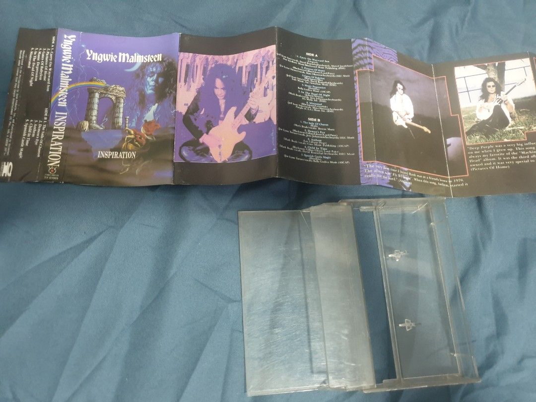 Cassette Tape Yngwie Malmsteen Inspiration INLAY ONLY rock metal cd dvd ...