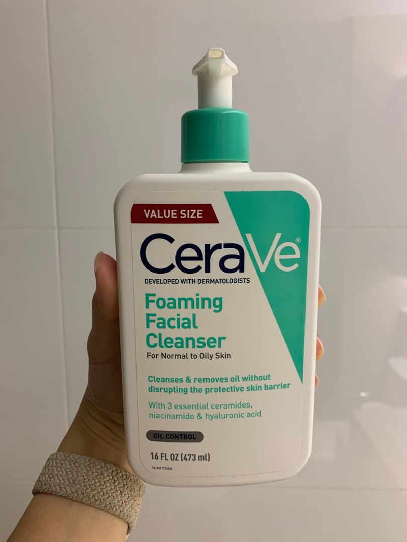 Cerave foaming facial cleanser >80% left, Beauty & Personal Care, Face ...