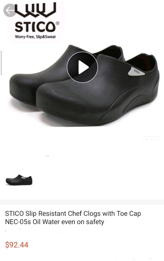 Chef safety shoes, size 6, 7 & 11., Men's Fashion, Footwear, Shoe inserts & accessories on Carousell