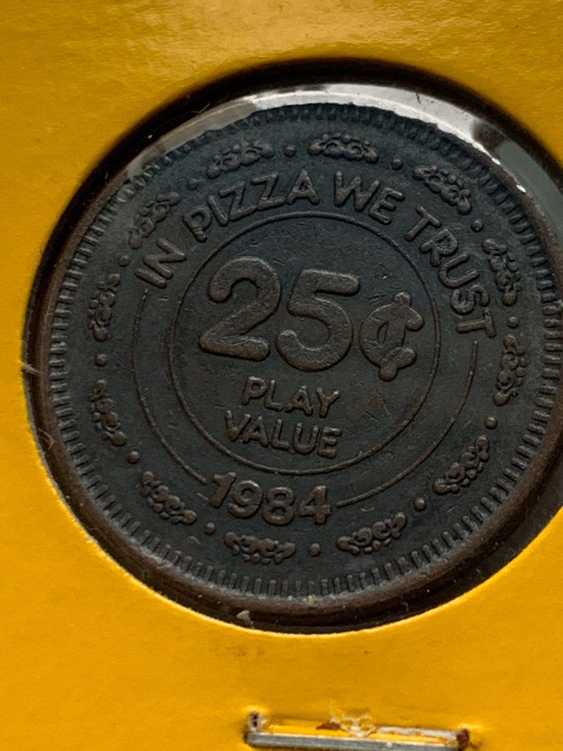 Chuck E Cheese 1984 25c Token, Hobbies & Toys, Memorabilia ...