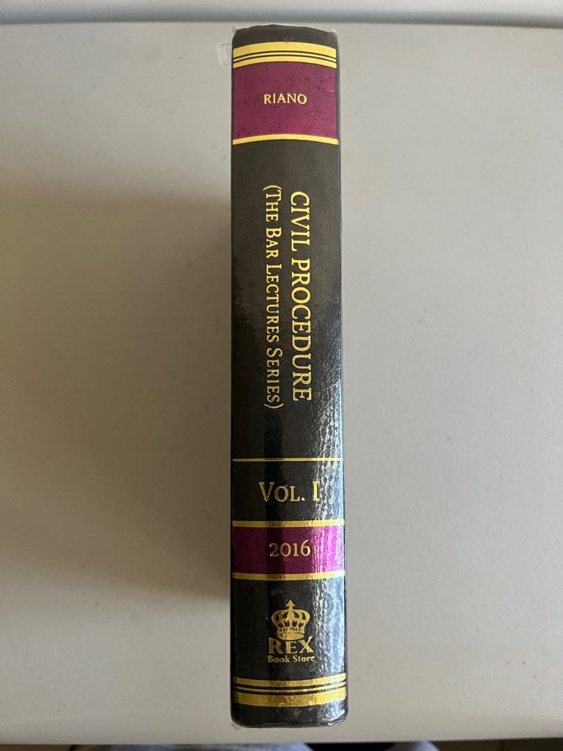 Civil Procedure, Volume I (Riano, 2016), Hobbies & Toys, Books ...
