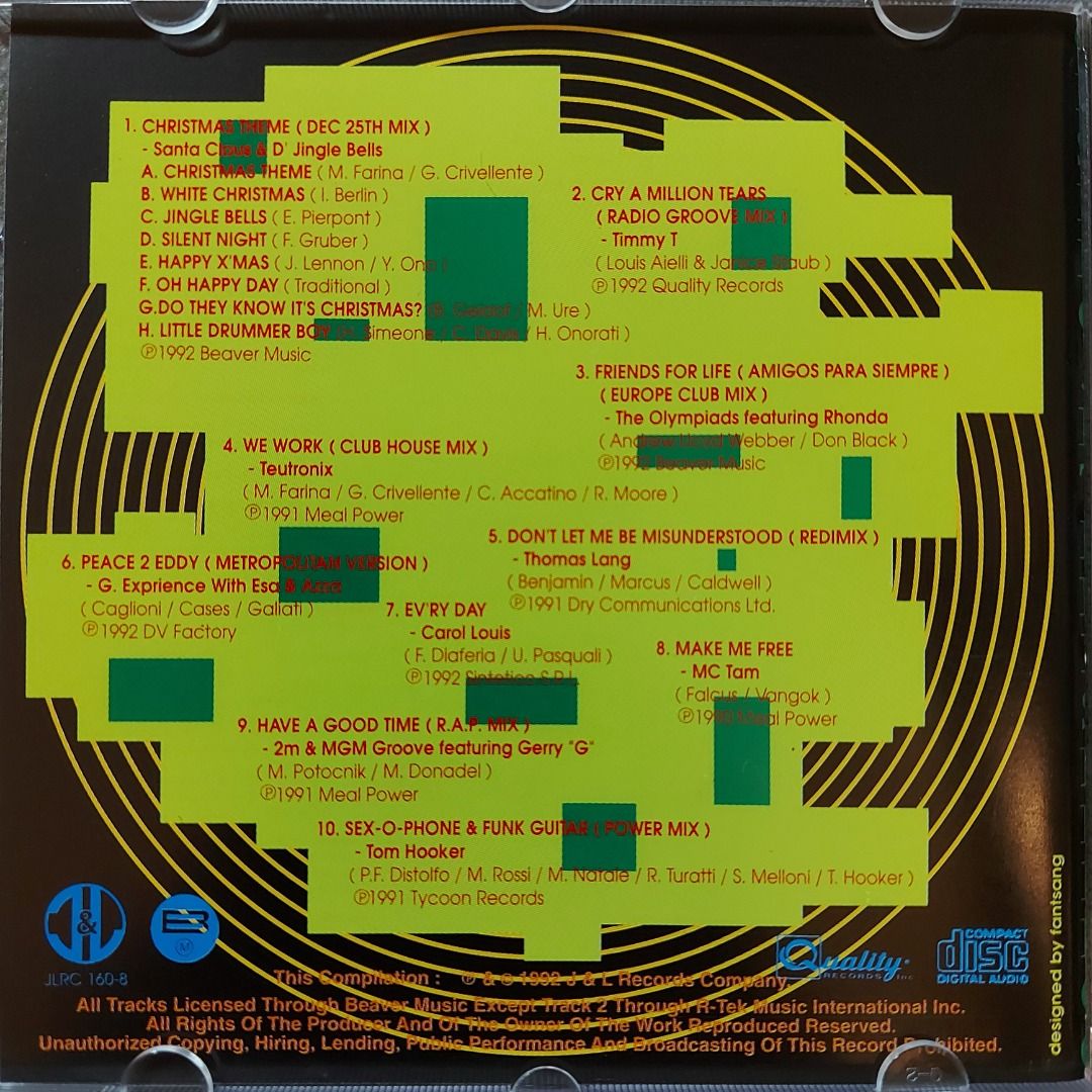 CLuB TRAX dance MiX 精選 CD (92年 舊版) 無 iFPi, 興趣及遊戲, 音樂、樂器 & 配件, 音樂與媒體 - CD 及 DVD - Carousell