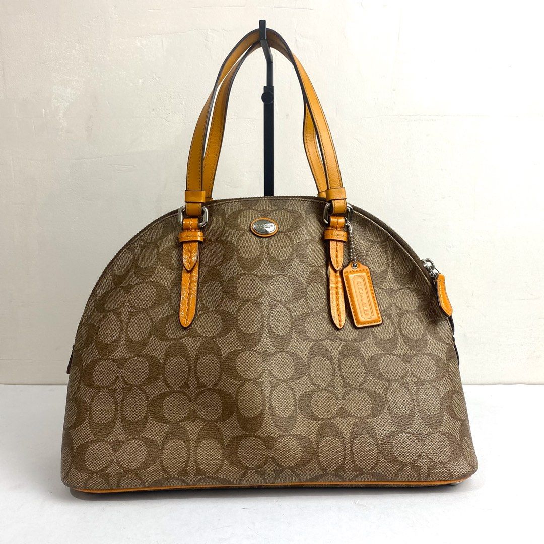 Coach Peyton Signature Cora Domed Satchel - IOL315, Luxury, Bags ...