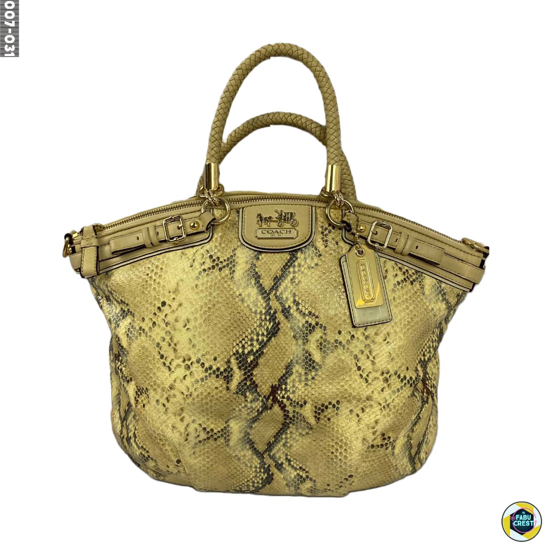 COACH SNAKE SKIN SHOULDER BAG on Carousell