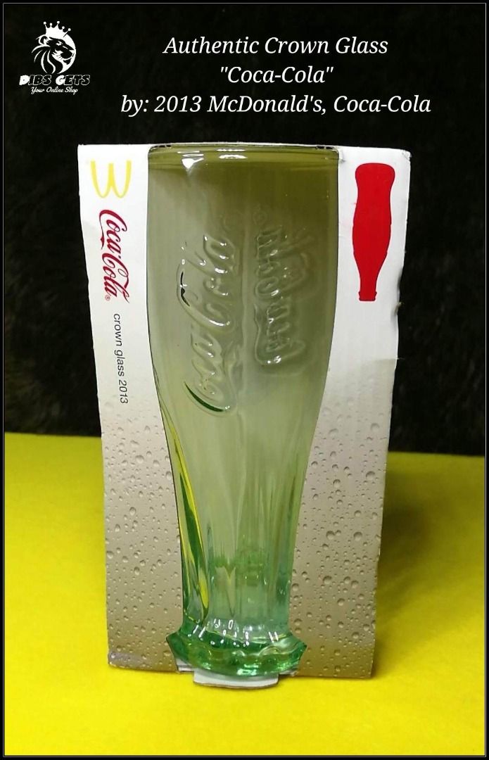 Coke Coca-Cola Authentic Crown Glass "Coca-Cola" by: 2013 McDonald's on ...