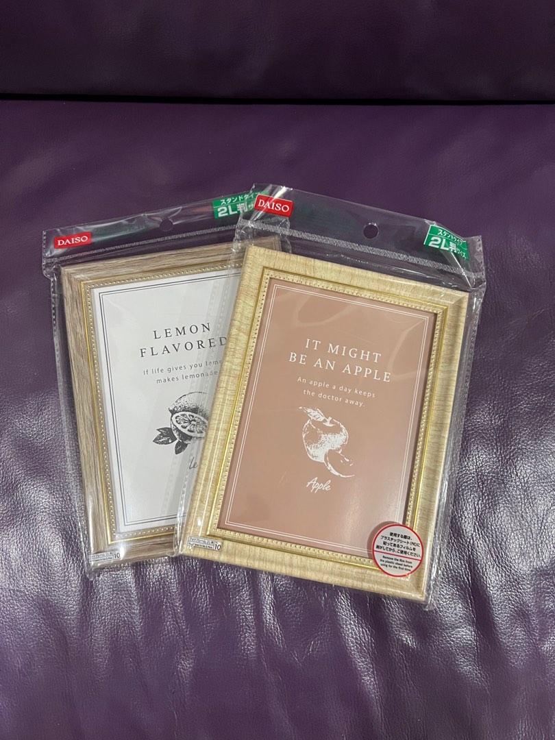 Daiso photo/picture frame, Furniture & Home Living, Home Decor, Frames ...