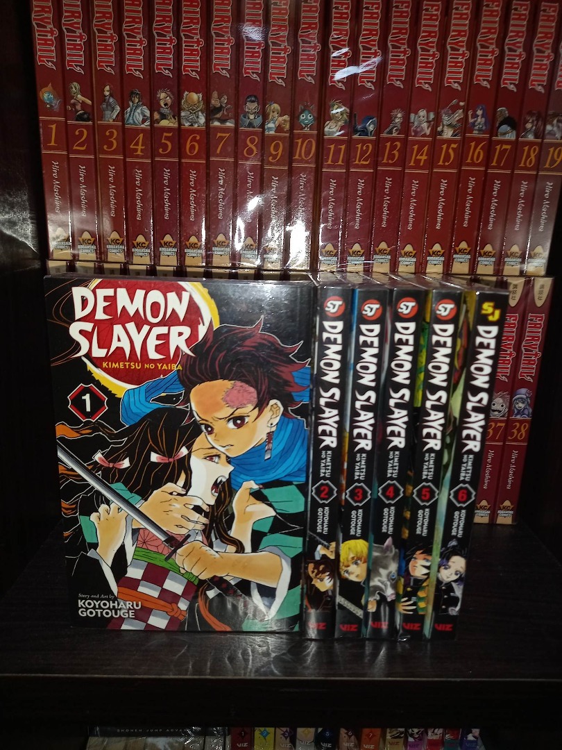 Preloved Manga Set - Demon Slayer Volumes 1 to 6, Hobbies & Toys, Books ...