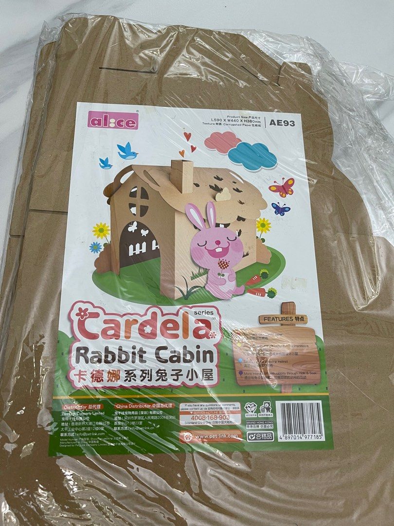 DIY Cardboard Rabbit Cabin, Hobbies & Toys, Books & Magazines ...