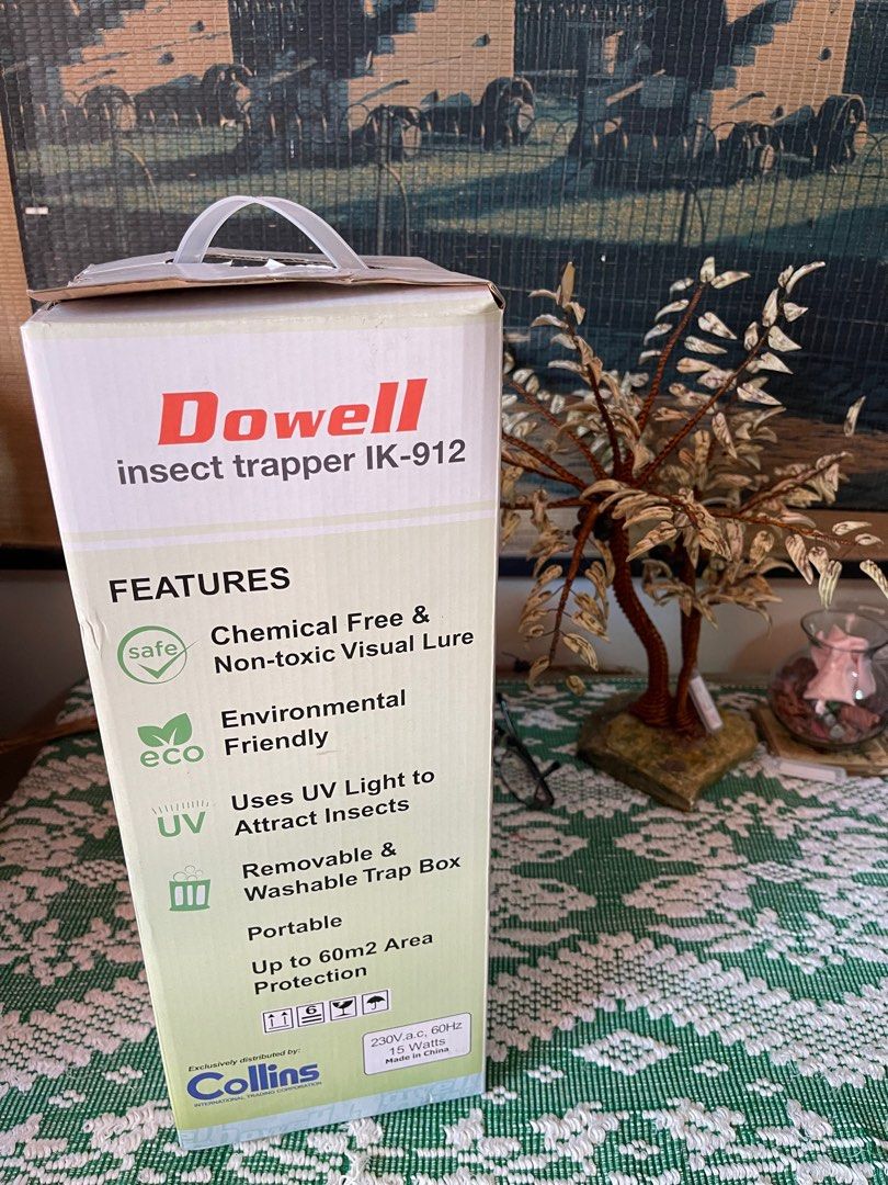 Dowell Insect Trapper UV Lights Chem Free Titanium, TV & Home ...