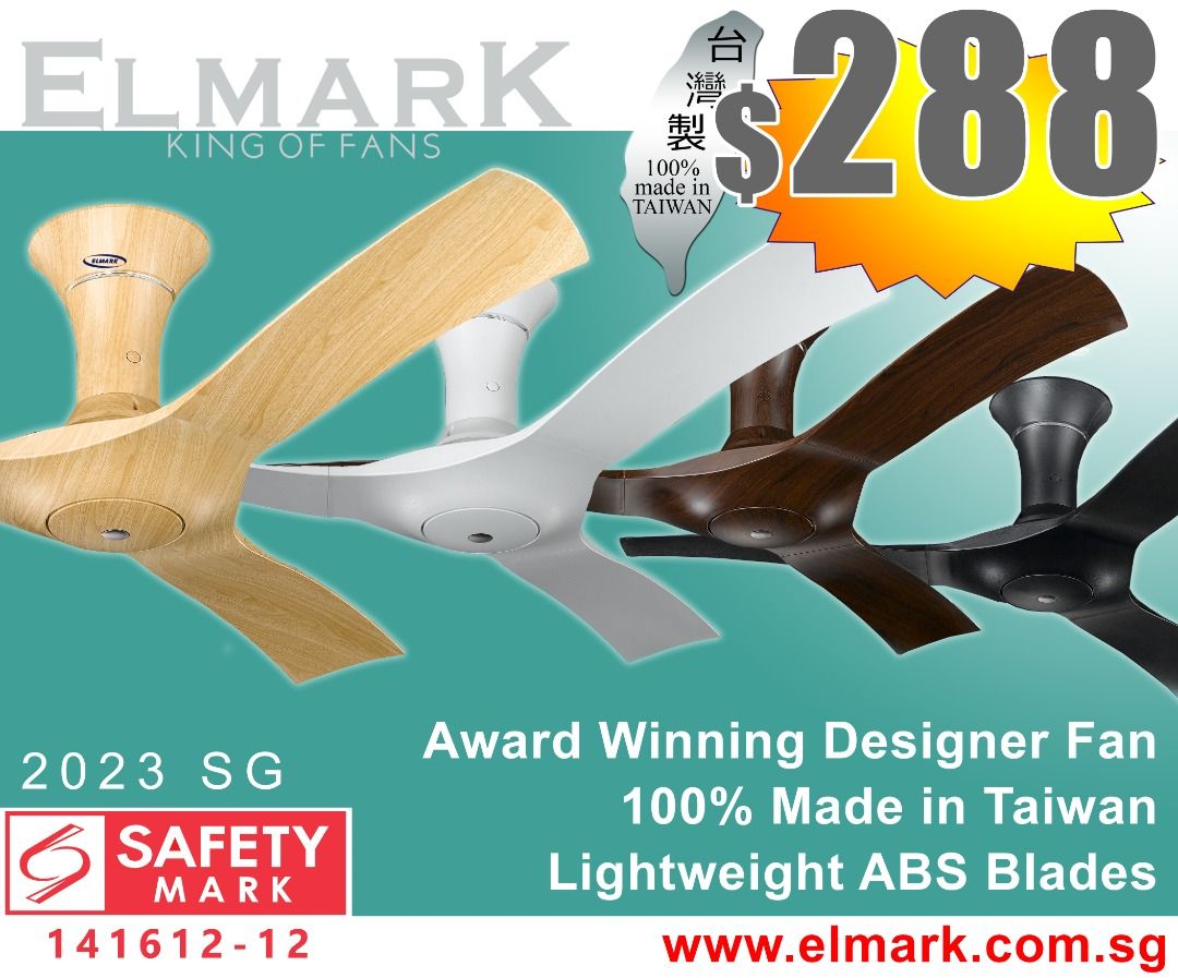 Elmark Ceiling Fan iCool Taiwan Made Designer, Furniture & Home Living ...