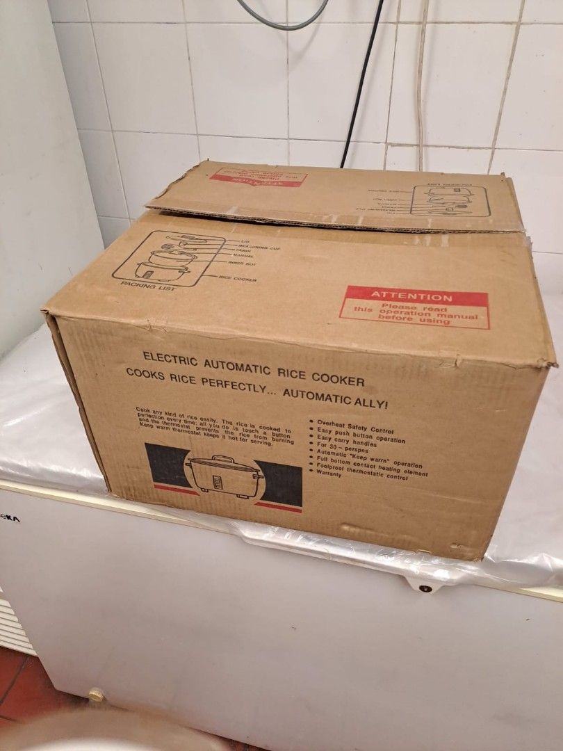 ER 30A CROWN ELECTRIC RICE COOKER, TV & Home Appliances, Kitchen ...