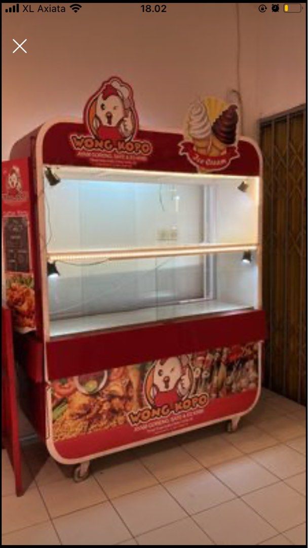 Etalase Gerobak Makanan Kaca Led, Toys & Collectibles, Lainnya di Carousell