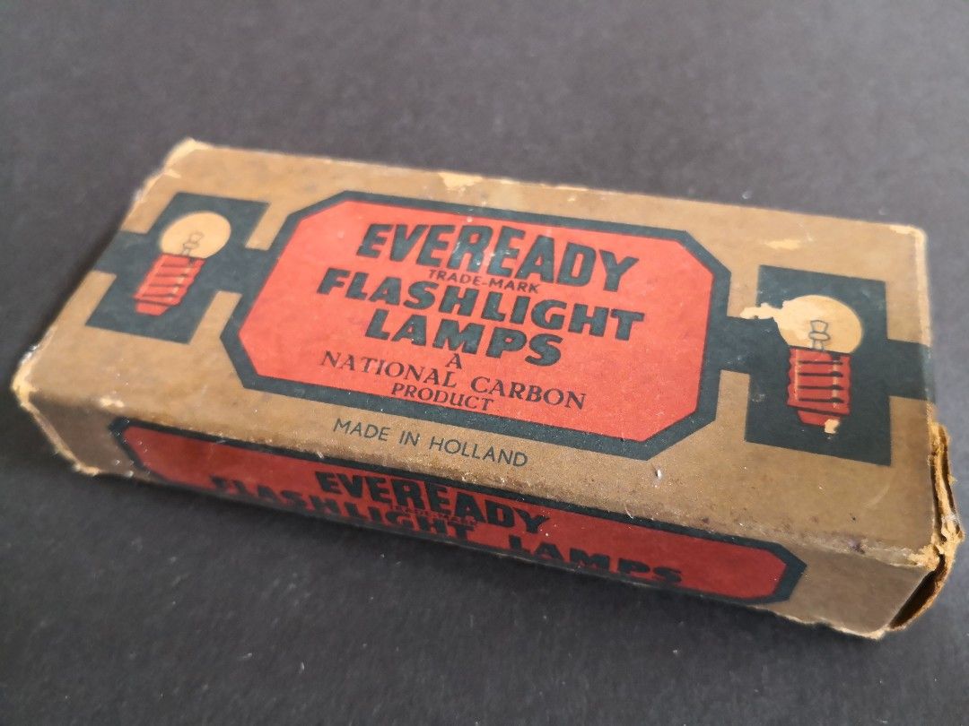 🇳🇱 Eveready Trade-Mark Flashlight Lamps (A National Carbon Product ...