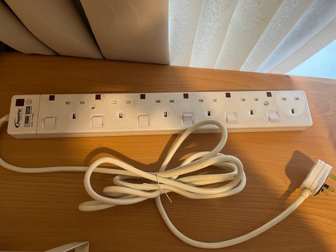 Extension Cord with Surge Protection, TV & Home Appliances, Electrical ...