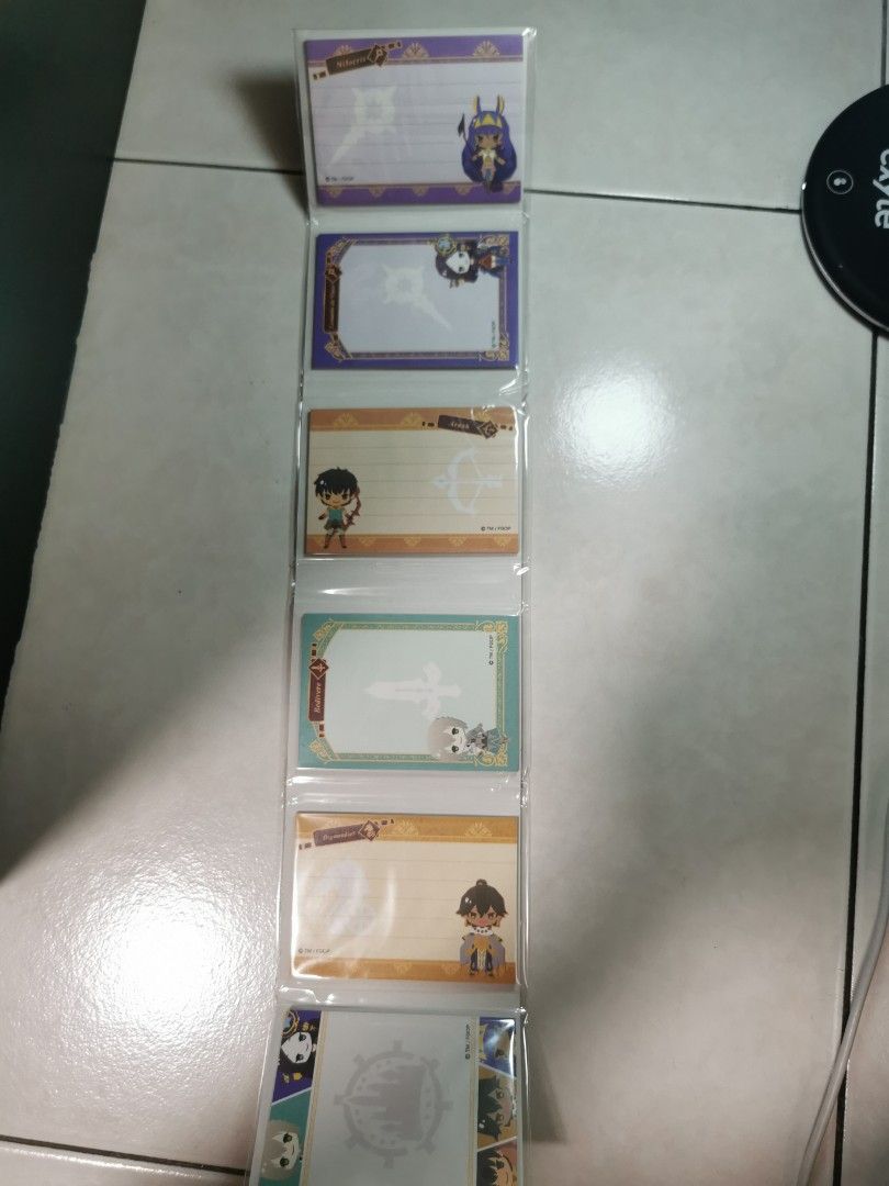 Fate/Grand Order Post It Notes, Hobbies & Toys, Memorabilia ...