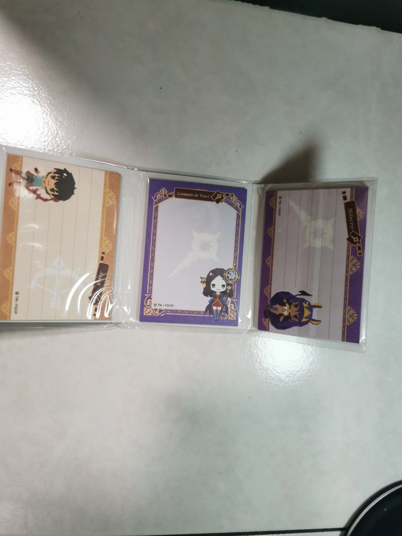 Fate/Grand Order Post It Notes, Hobbies & Toys, Memorabilia ...