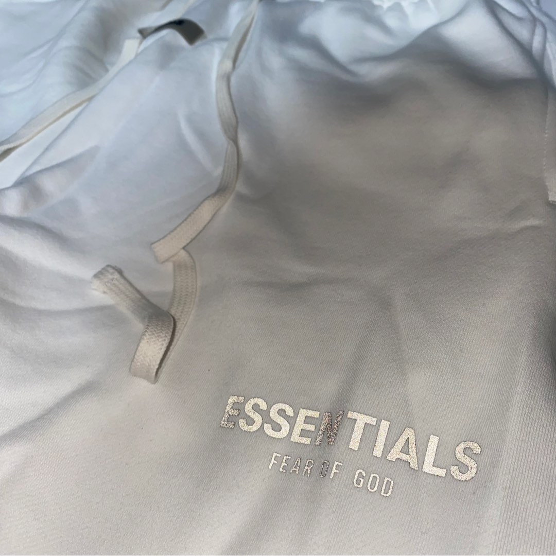 Fear Of God Essentials white shorts, Men's Fashion, Bottoms, Shorts on ...