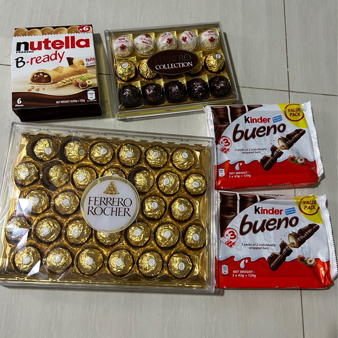 Ferrero rocher chocolate kinder bueno All for $22, Food & Drinks ...