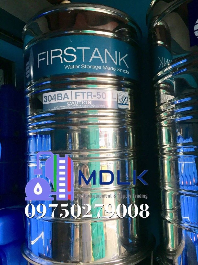 Firstank 500L Water Storage Tank Stainless Steel Vertical on Carousell