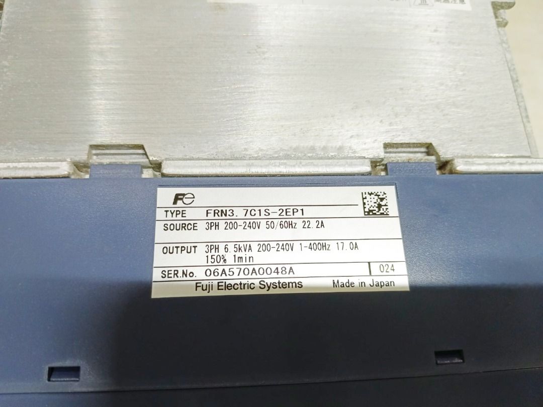 Fuji inverter variable frequency drive FRN3. 7C1S-2EP1 5hp 220V from japan, Commercial ...