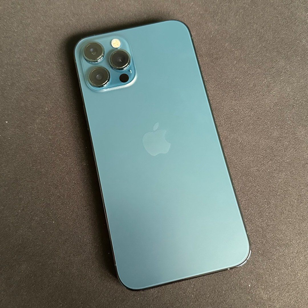 (Full Set) Apple iPhone 12 Pro Max (256GB) - Pacific Blue (Mint ...