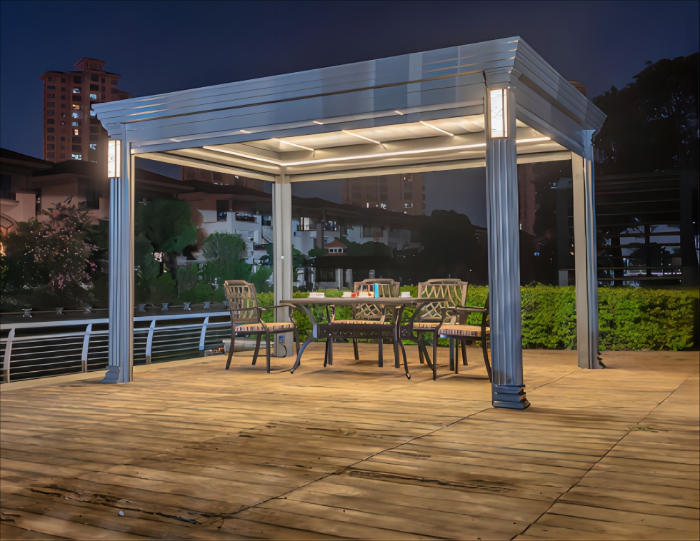 Fully electric pavilion with a quality thickened column, free delivery ...