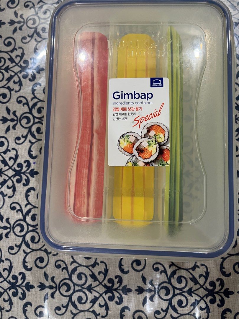 Gimbap ingredients container, Furniture & Home Living, Kitchenware ...