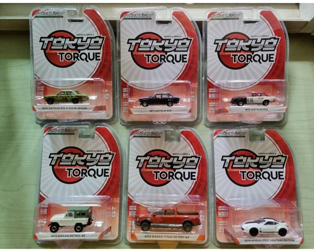 GREENLIGHT TOKYO TORQUE SERIES 9 - 1970 Datsun 510 4-Door Sedan - 1971 ...