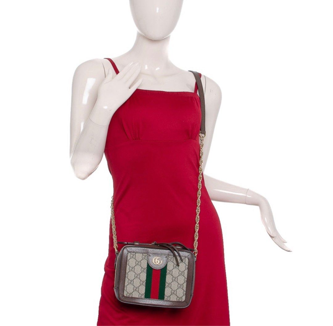 GUCCI Mini Vanity Ophidia GG Supreme Brown Crossbody Bag, Luxury, Bags ...