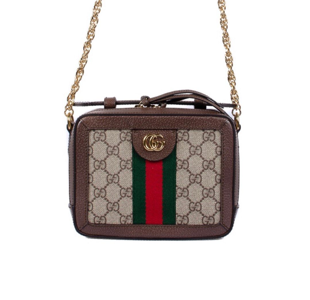 GUCCI Mini Vanity Ophidia GG Supreme Brown Crossbody Bag, Luxury, Bags ...