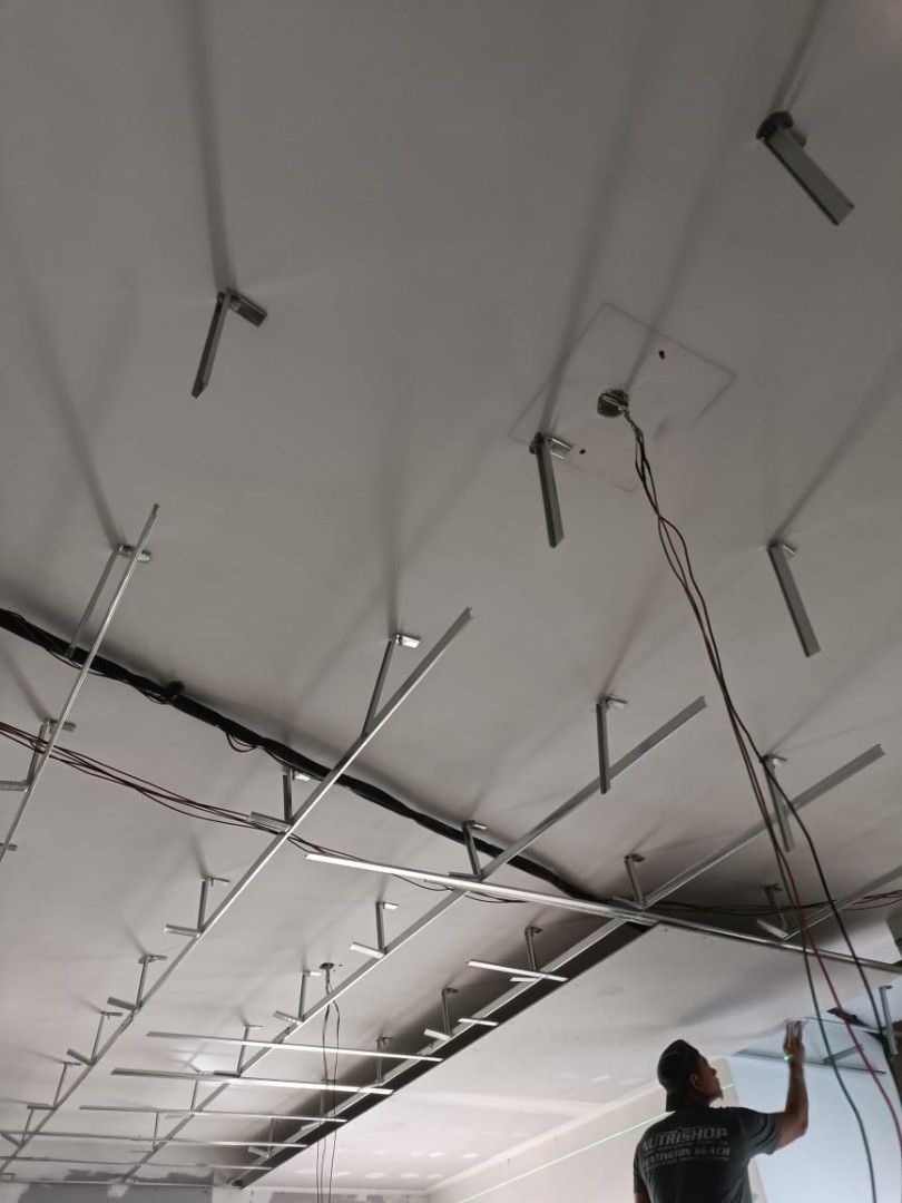 Hacking conceal Renovation PLASTER CEILING PAINTING WALL PARTITION ...