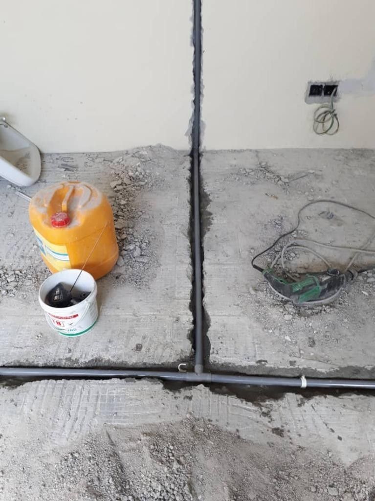 Hacking conceal Renovation PLASTER CEILING PAINTING WALL PARTITION ...