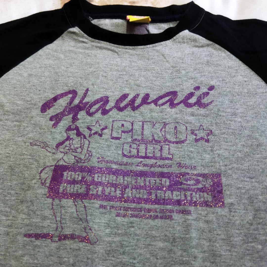 Hawaii tee piko girl long sleeve t-shirt girl piko hawaiian FLASH SALE ...