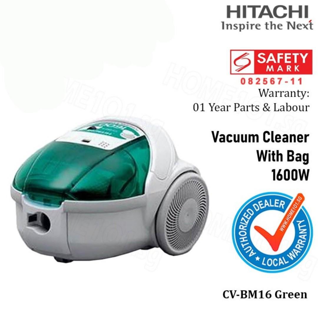 Hitachi CV-BM16 Vacuum Cleaner, 1600W, Green, TV & Home Appliances ...