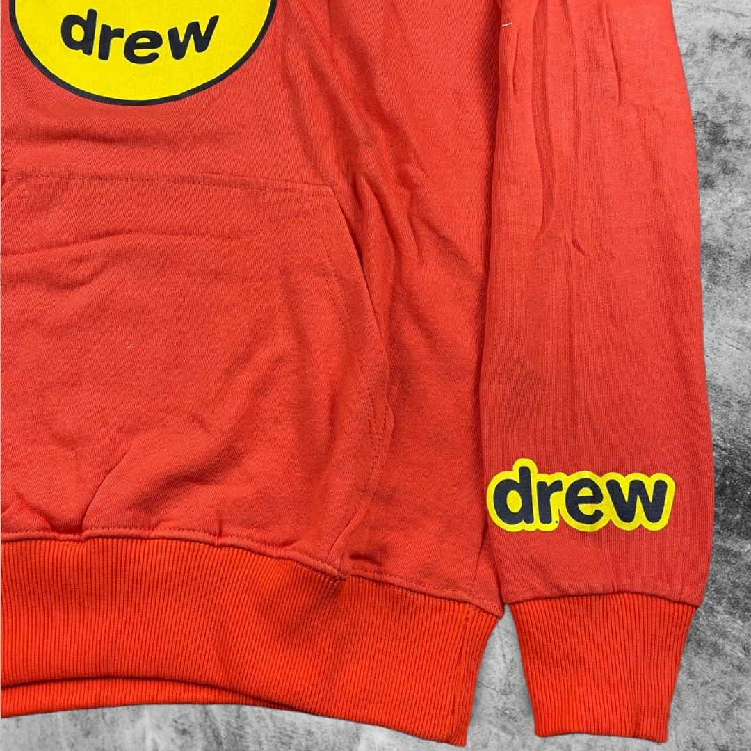 Hoodie Drew House Logo Orange, Fesyen Pria, Pakaian , Baju Luaran di ...