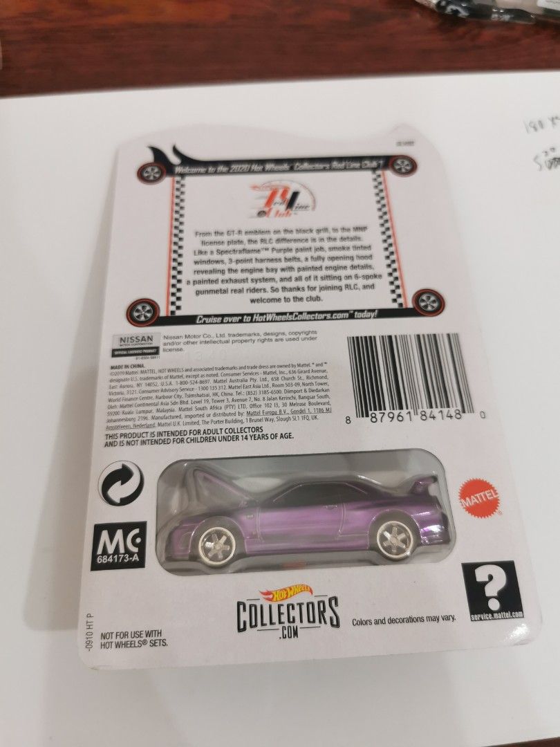 Hot Wheels Rlc Nissan Skyline GT-R R34, Hobbies & Toys, Toys & Games on ...